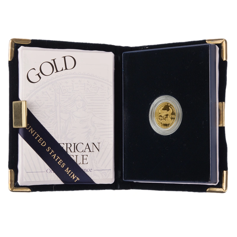2002 Proof 1/10oz American Eagle Gold Coin Boxed - From £407.20 ...