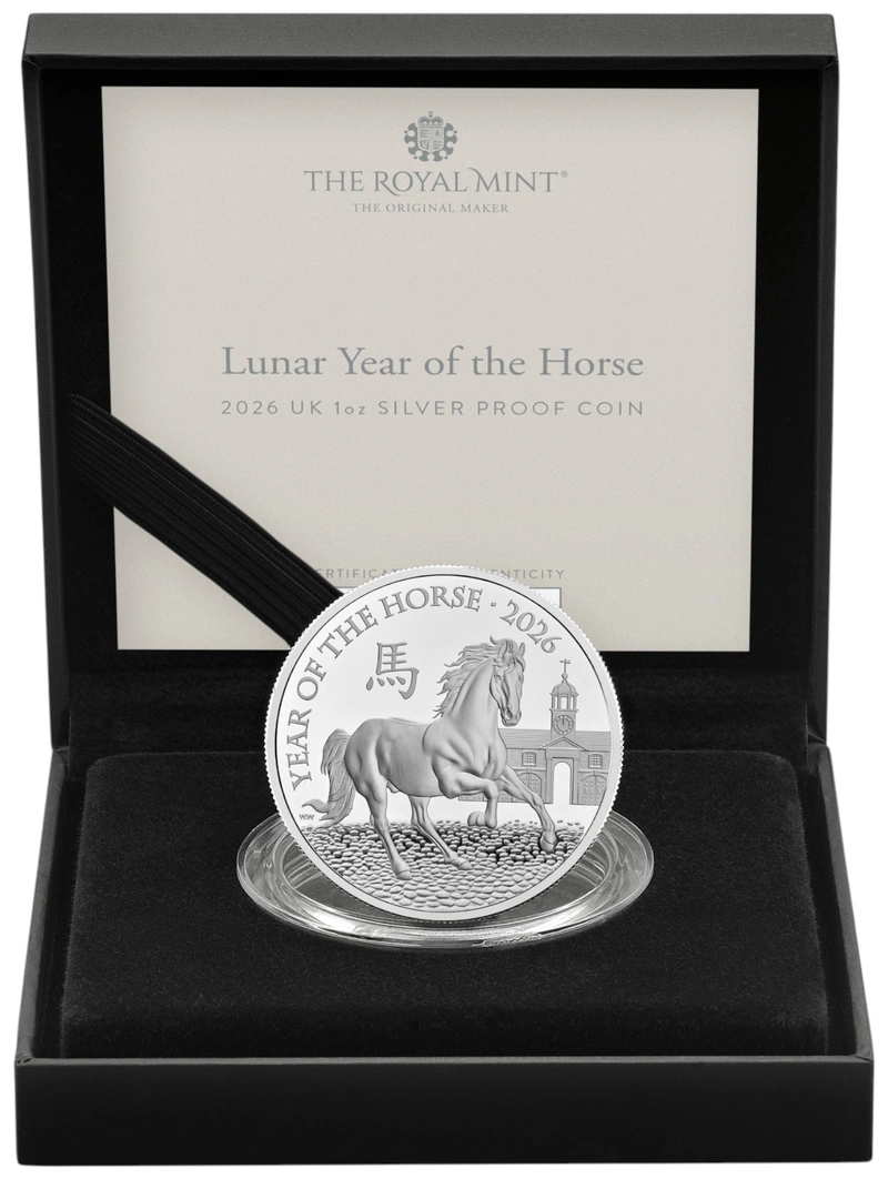 2026 Royal Mint 1oz Year of the Horse Proof Silver Coin Boxed - From £ ...