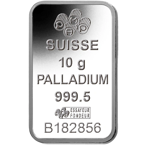 Second Hand Palladium 10g Bar - £477.90 | BullionByPost