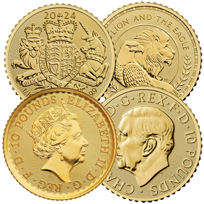 1/10oz CGT Free Gold Coin - From £384.50 | BullionByPost
