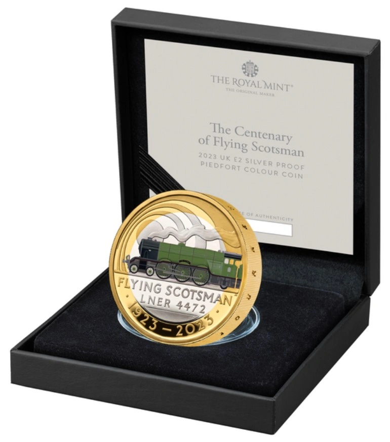 2023 £2 Piedfort Proof 100th Anniversary of the Flying Scotsman Silver ...