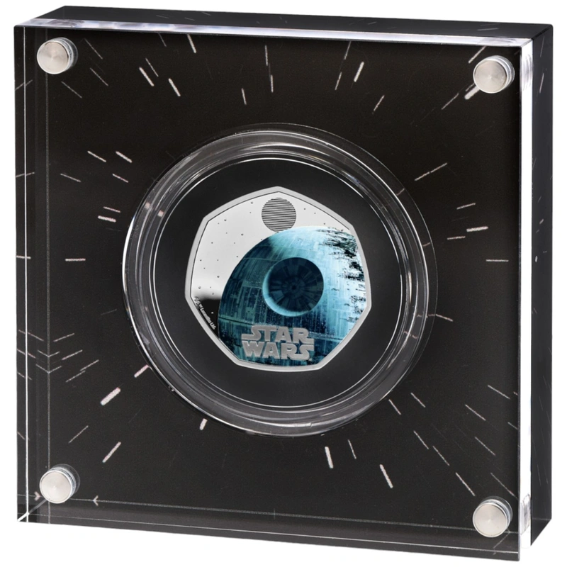 2024 50p Star Wars Death Star Proof Silver Coin Boxed - From £85.44 ...