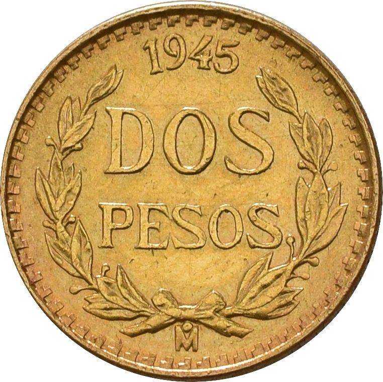Mexican Dos 2 Pesos Gold Coin - From £212.80 | BullionByPost