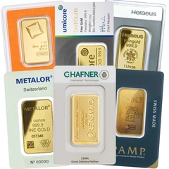 1 Ounce Gold Bars | Buy 1oz Gold Bullion Bars