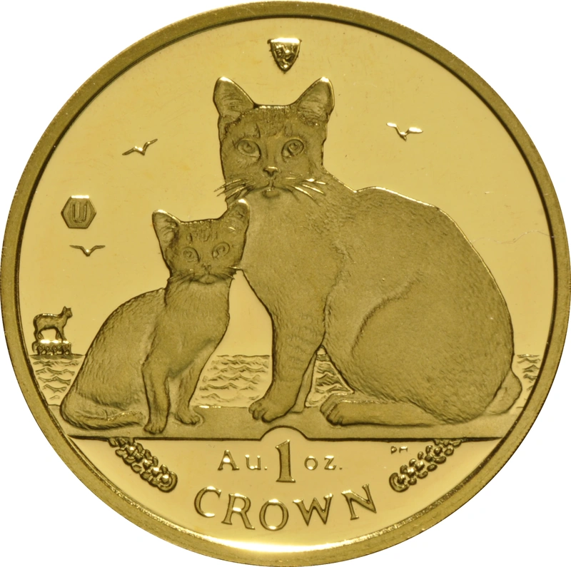 Isle of Man Crown Gold Coin Manx Cats 1oz - From £3,713 | BullionByPost