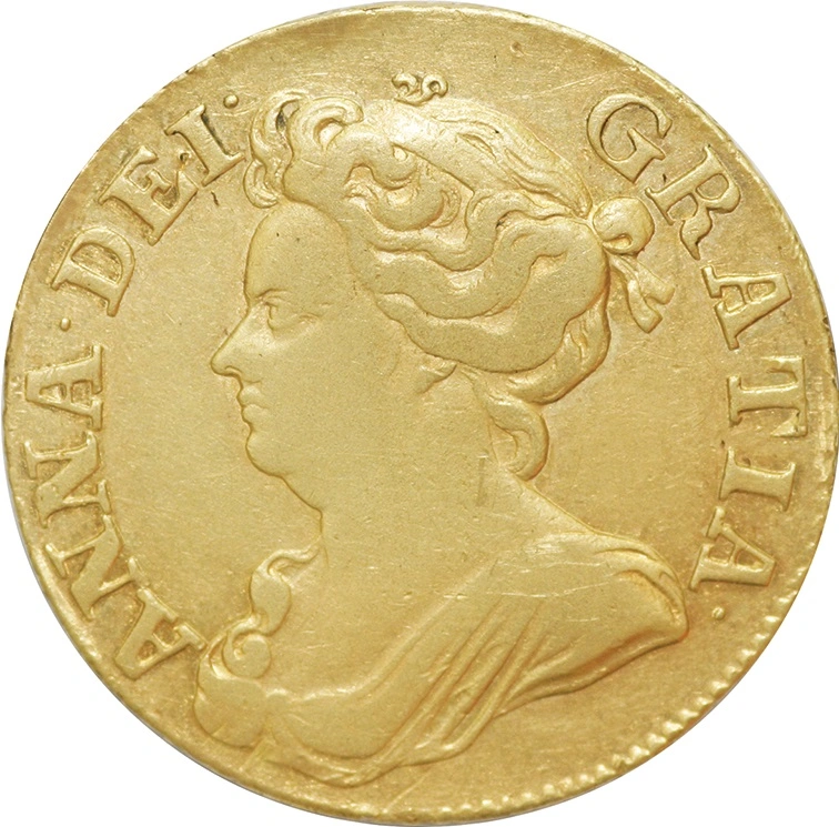 1710 Gold Guinea Coin Queen Anne Near Very Fine - From £2,659 ...