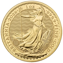 100 x 2026 1oz Gold Britannia Coins - From £349,438 | BullionByPost