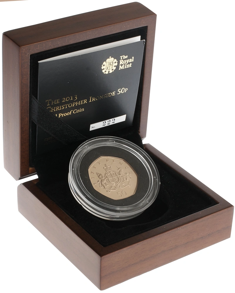 2013 Proof 50p Gold Coin Christopher Ironside Boxed - From £2,223 ...
