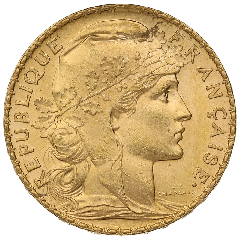 1906 French 20 Francs Gold Coin Marianne Rooster - From £617.00 | BullionByPost