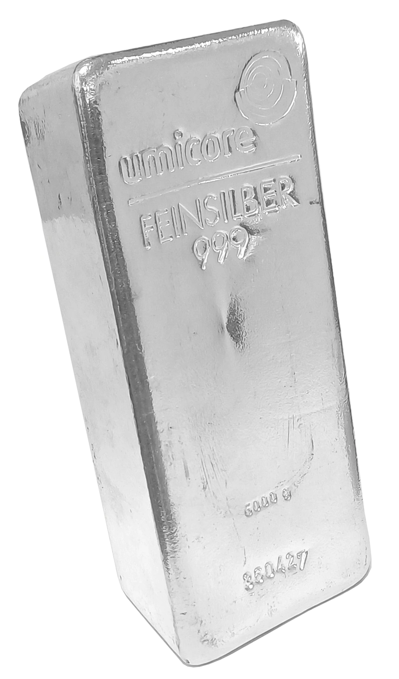 5kg Silver Bar Second Hand - From £7,469 | BullionByPost
