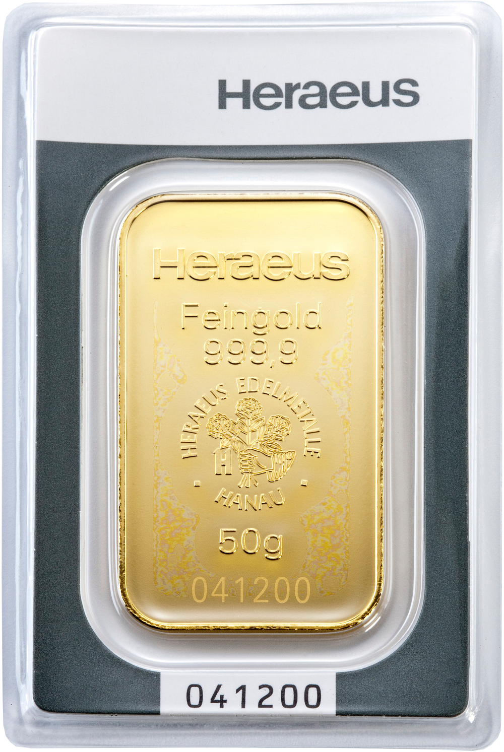 50g Heraeus Gold Bars | BullionByPost - From £1,660