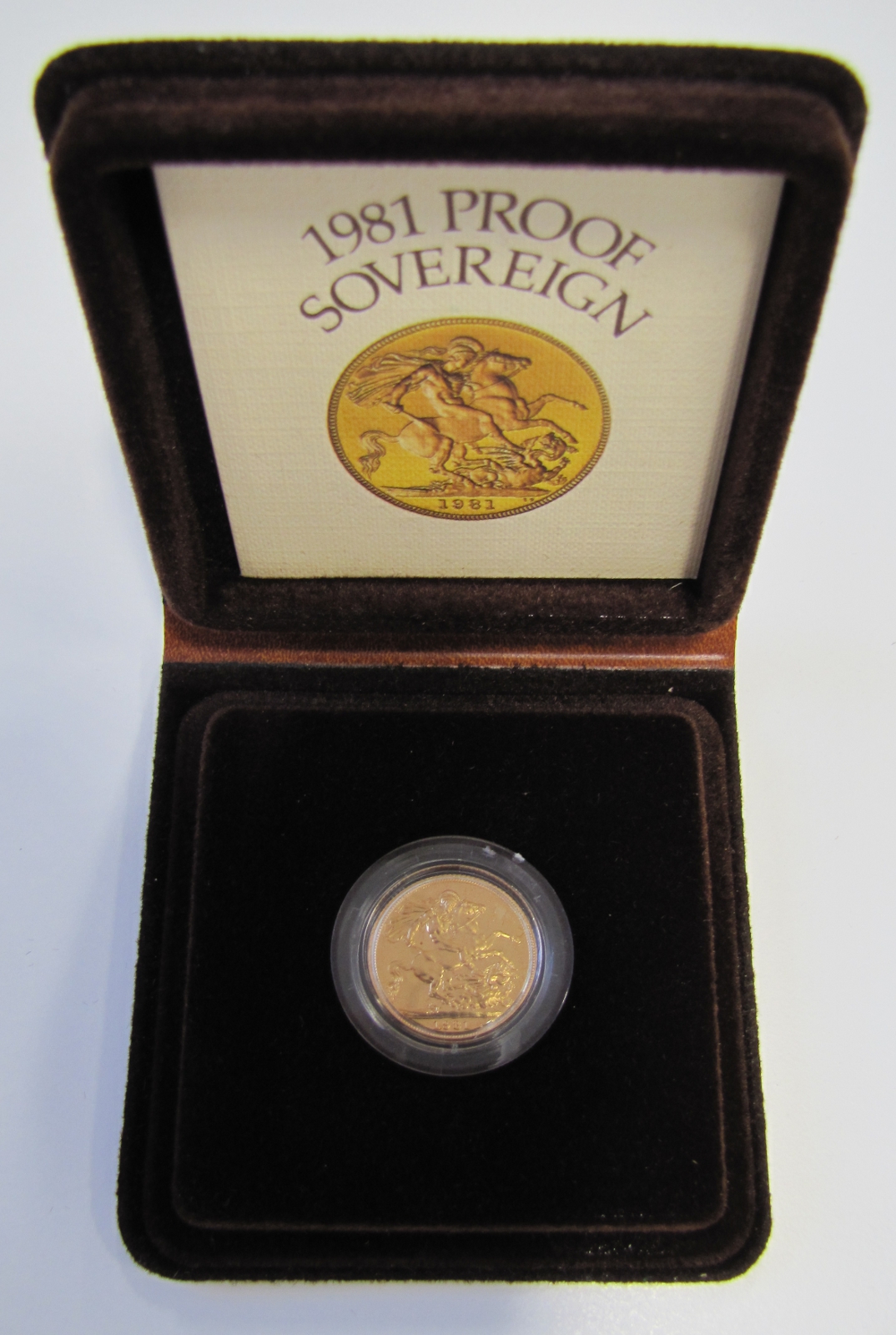 Gold Proof 1981 Sovereign Boxed - £318