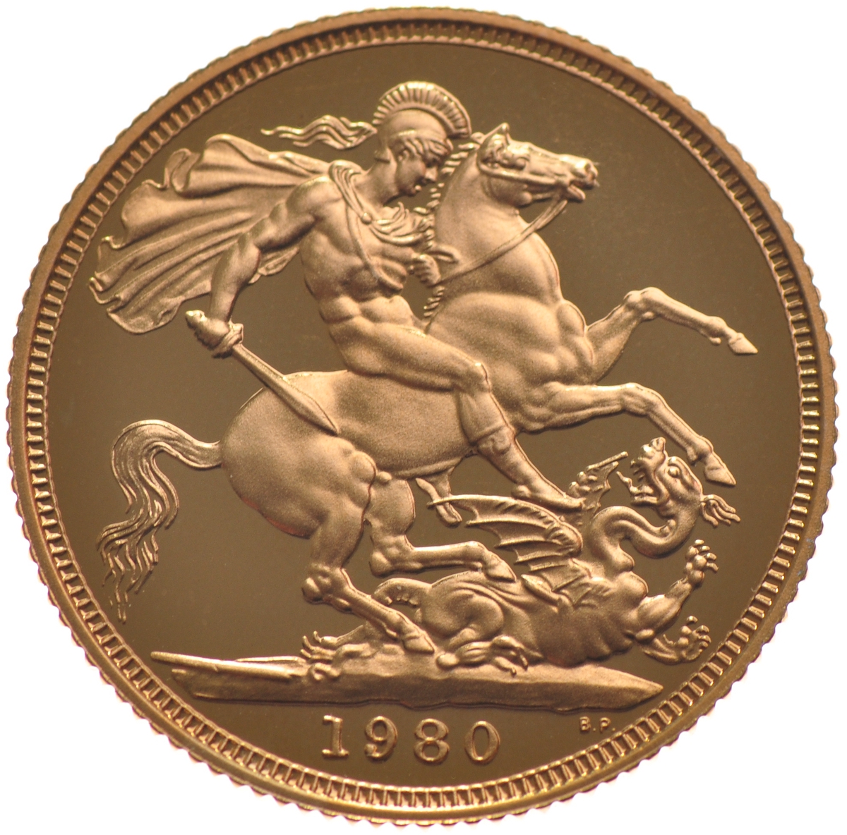 1980 Gold Sovereign - Elizabeth II Decimal head - Proof No box - £281