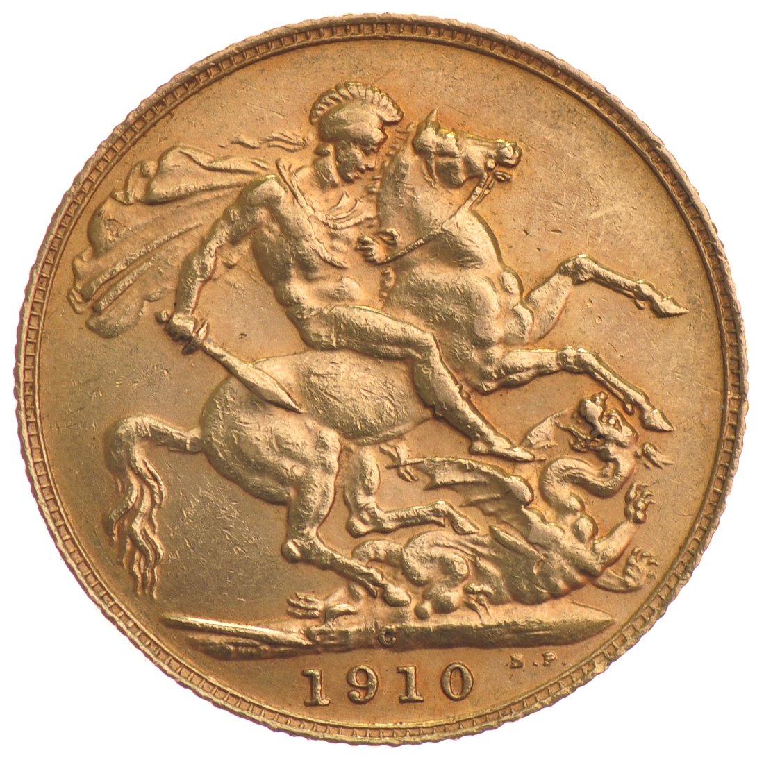 1910 Gold Sovereign King Edward VII C 629