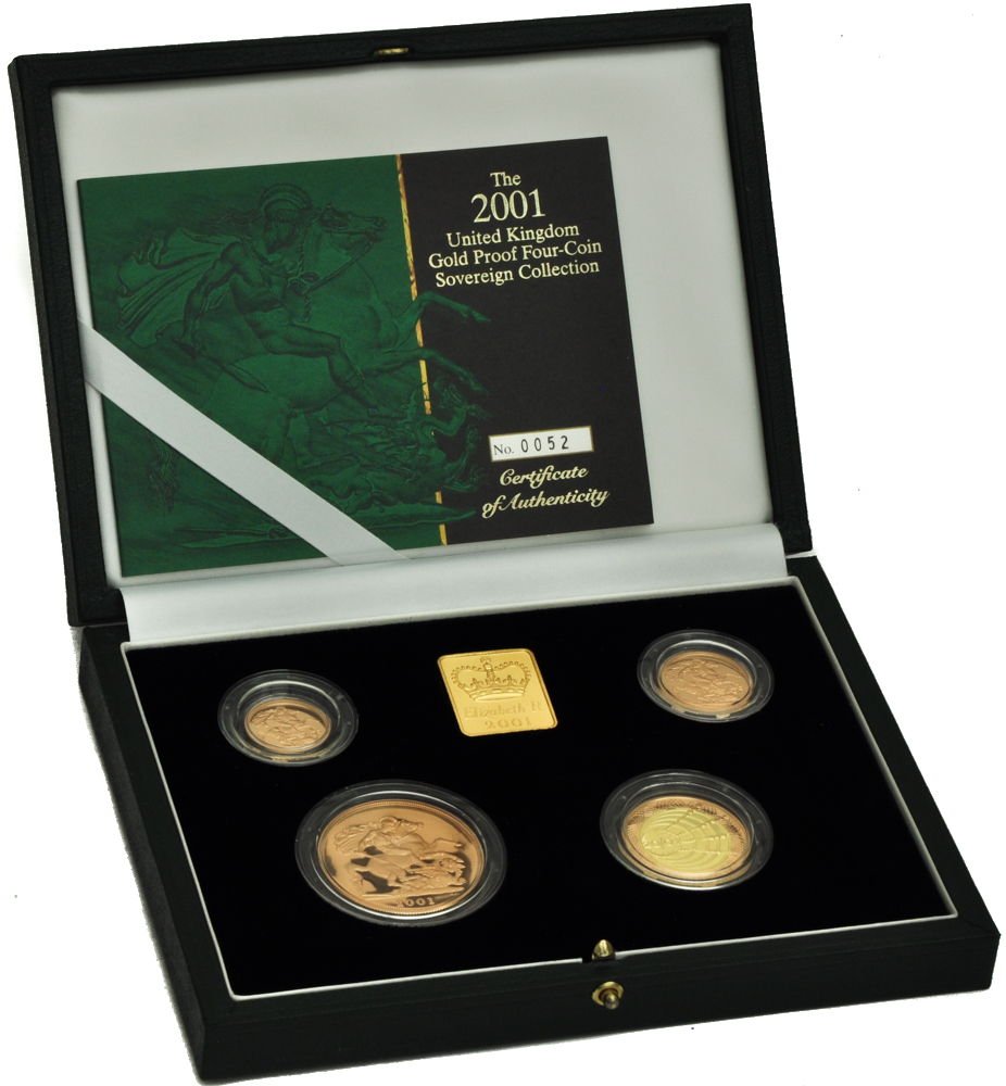 2001 - Sovereign Four Coin Set | Supplied by Bullion by Post, the UK's ...