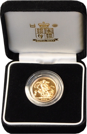 Gold Proof 2000 Sovereign Boxed - £570.80