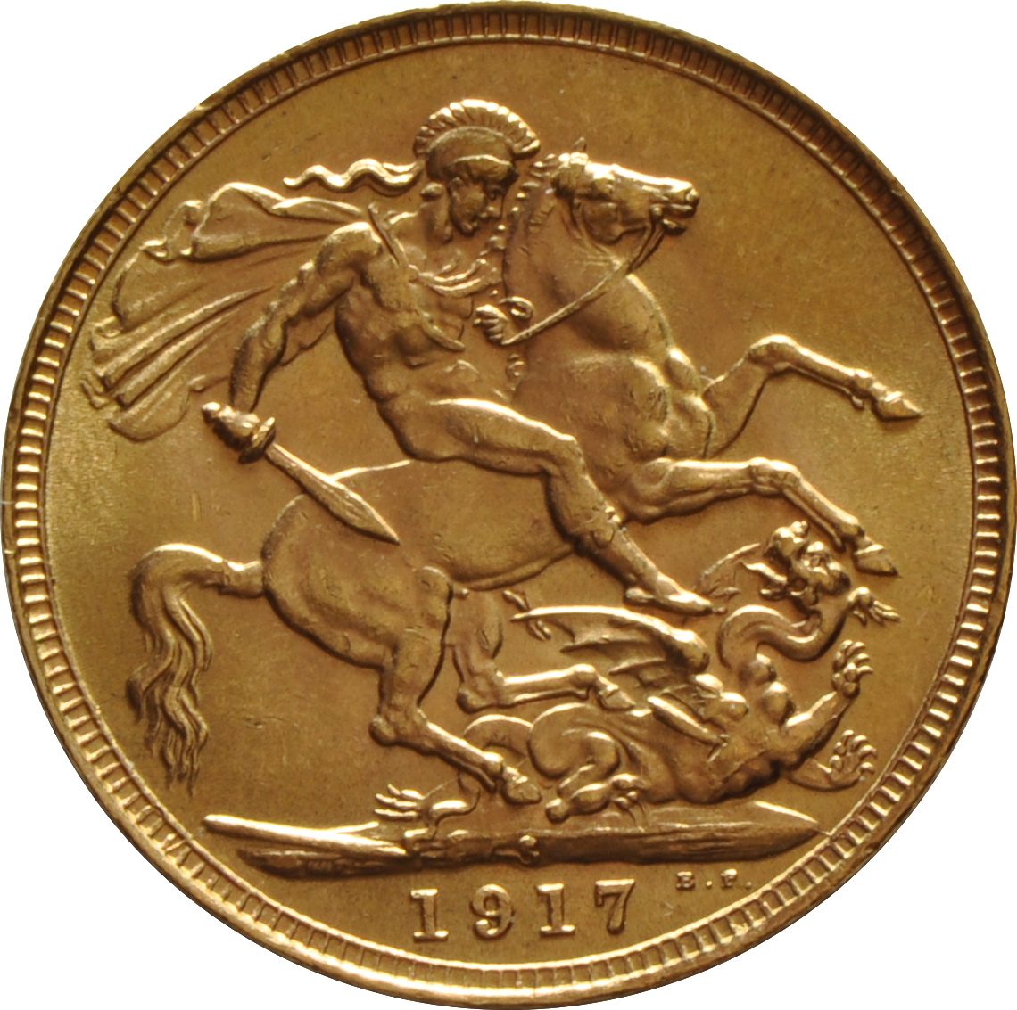 1917 Gold Sovereign - King George V - S - £317