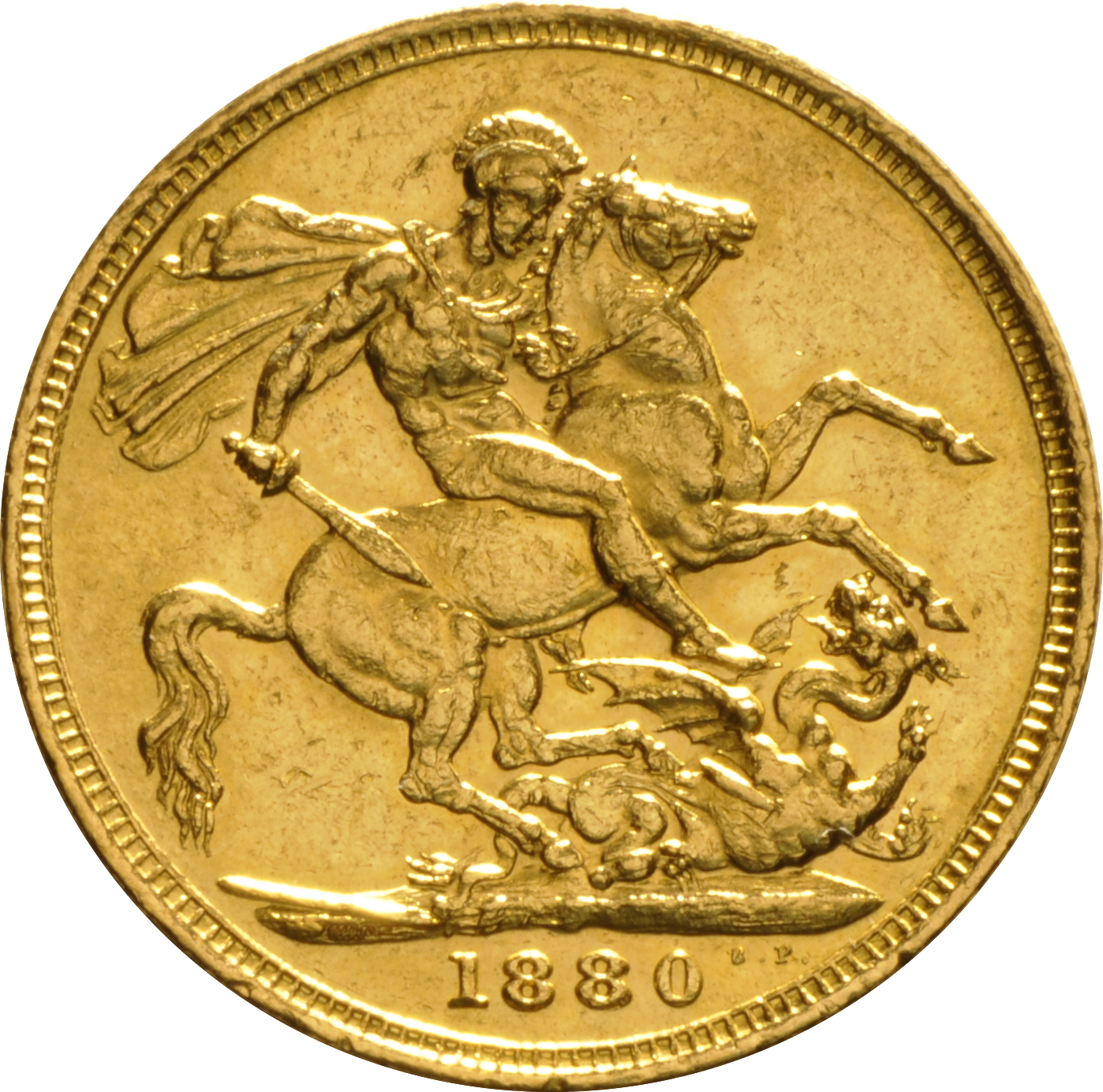 1880 Gold Sovereign - Victoria Young Head - M - £408