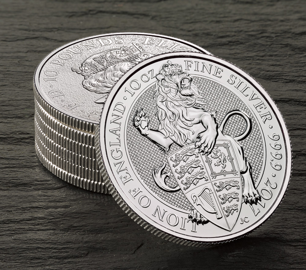 Buy 10oz Silver Lion Coin | from BullionByPost - From £194.27