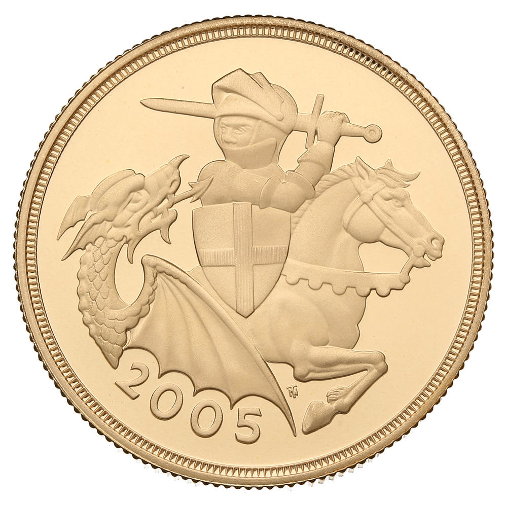 2005 £2 Two Pound Proof Gold Coin (Double Sovereign) - £1,071