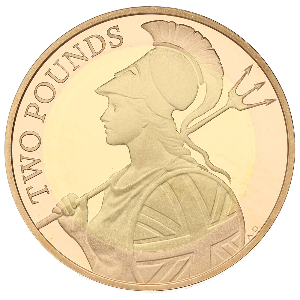 2015 £2 Two Pound Proof Gold Coin Definitive Britannia - £1,039